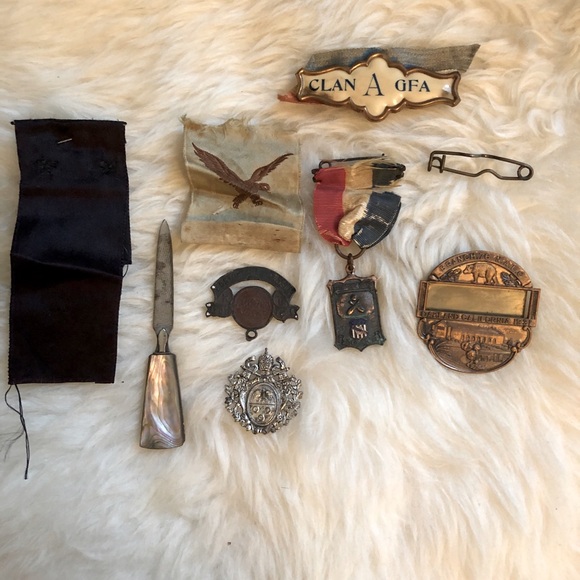Antique | Accents | Lot Of Vintage Antique Historic Badges Pins Postal ...